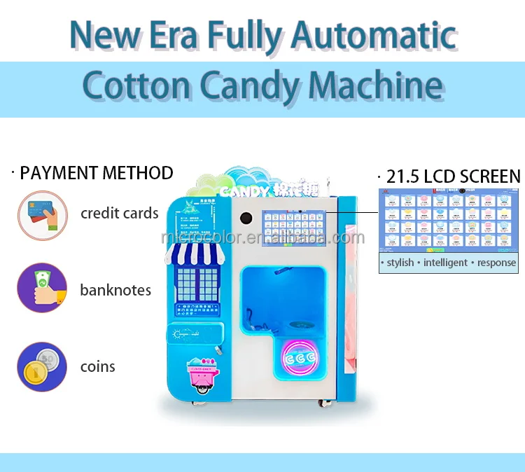 Candy Vending Machine Smart Fully Automatic Sugar Cotton Good Price ...