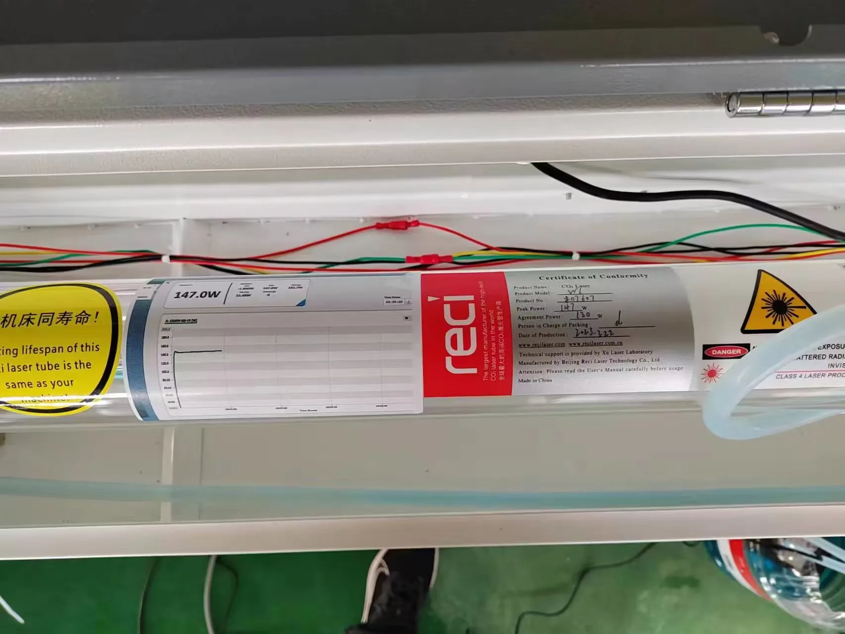 80w 1400*1000mm Inner Slide Guide Rail 1410 Laser Cutter Engraver 1390 ...