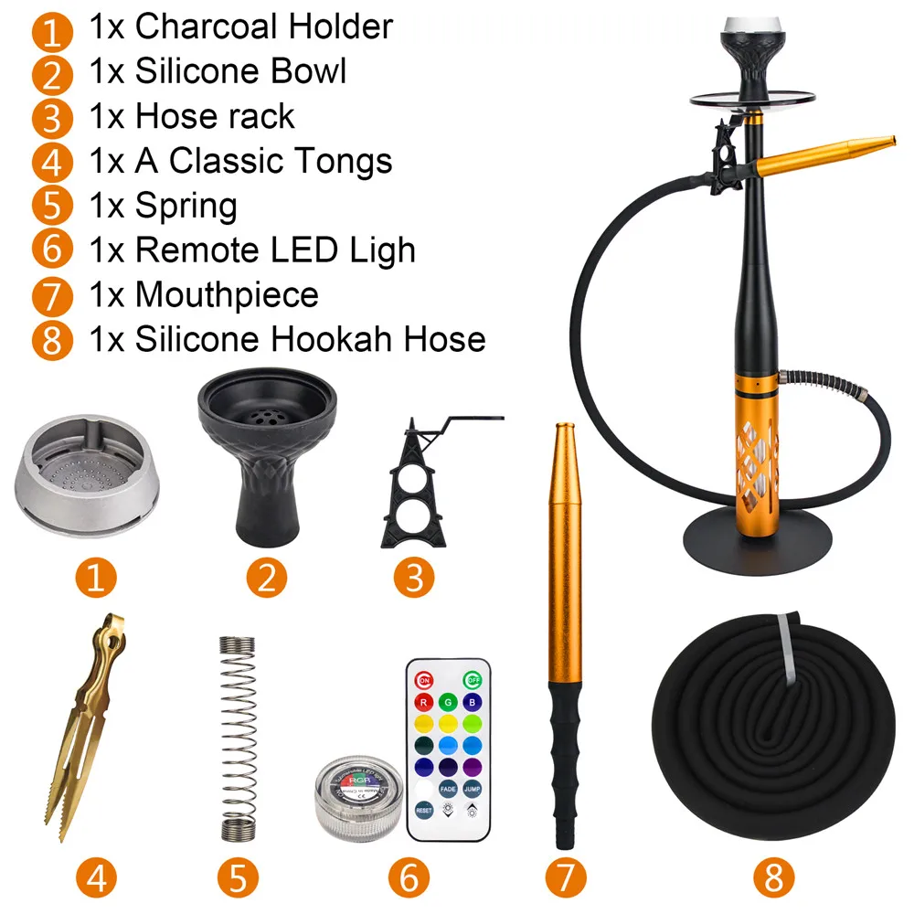 Alibaba.com: BaseBall Hookah Shisha Set with LED Light and Silicone ...