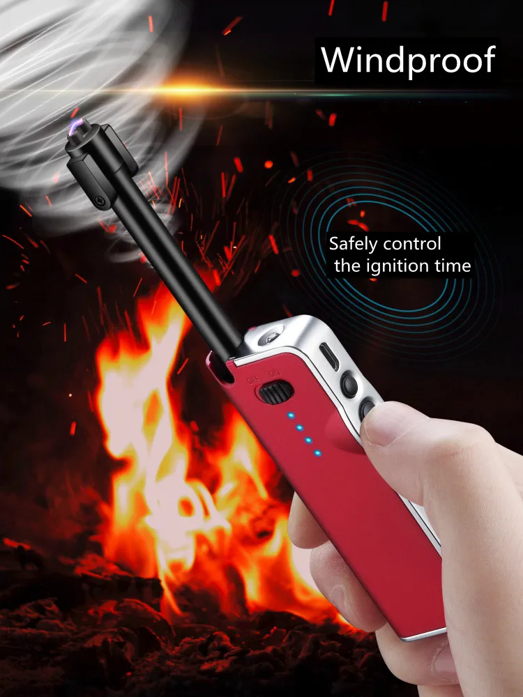 Extend-retract Electric USB Lighter,Windproof Outdoor or Kitchen ...
