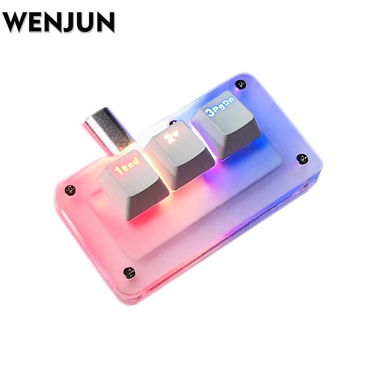 Personalized Shortcut Keyboard Software Define 3 Keys White Rgb ...