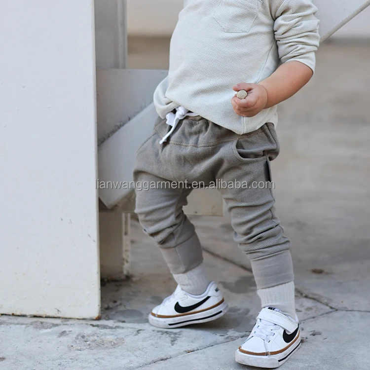 Custom Design Toddler Casual Boys Pants And Trousers Elastic Drawstring ...