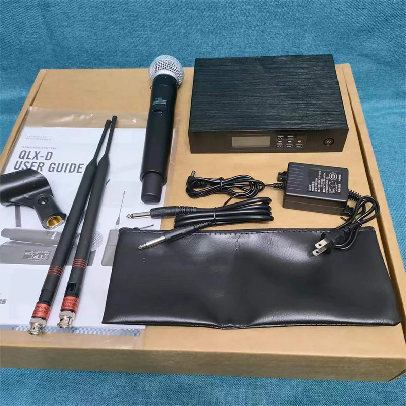 QLXD4 Wireless Microphone Performance Stage Karaoke Hosting Live Streaming Professional ...