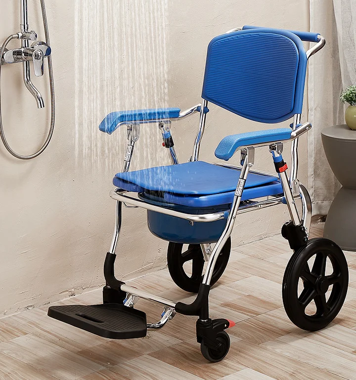 Commode Wheelchair Medical Potty Chair for Elderly Pregnant Women ...