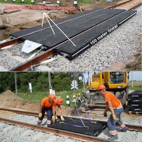 Rubber Level Crossing Panels for Railroad Railway Safety