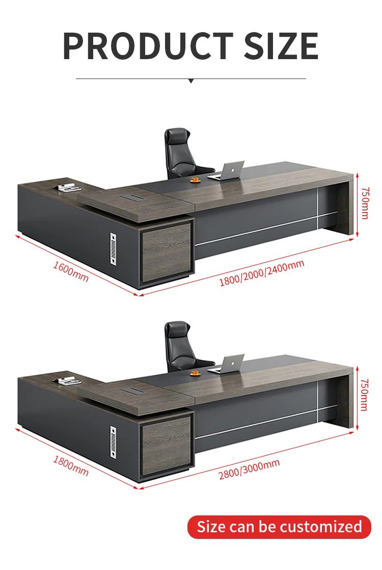 Modern Wooden Executive Desk - Boss Office Chairs & Tables