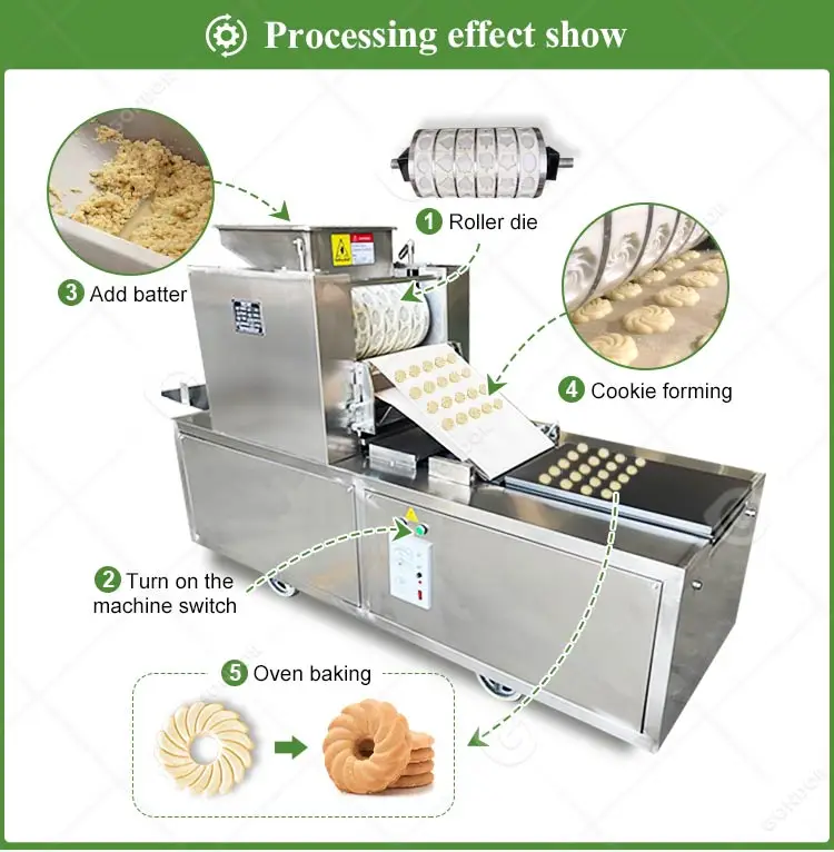 Hard Rotary Moulder Soft Biscuit Make Cookie Equipment Shaper Molding ...