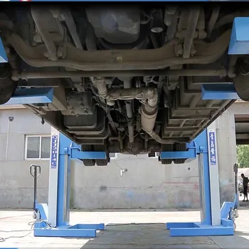 Mobile 4 Post Truck Lift Electrical Mechanical Portable Bus Lifter ...