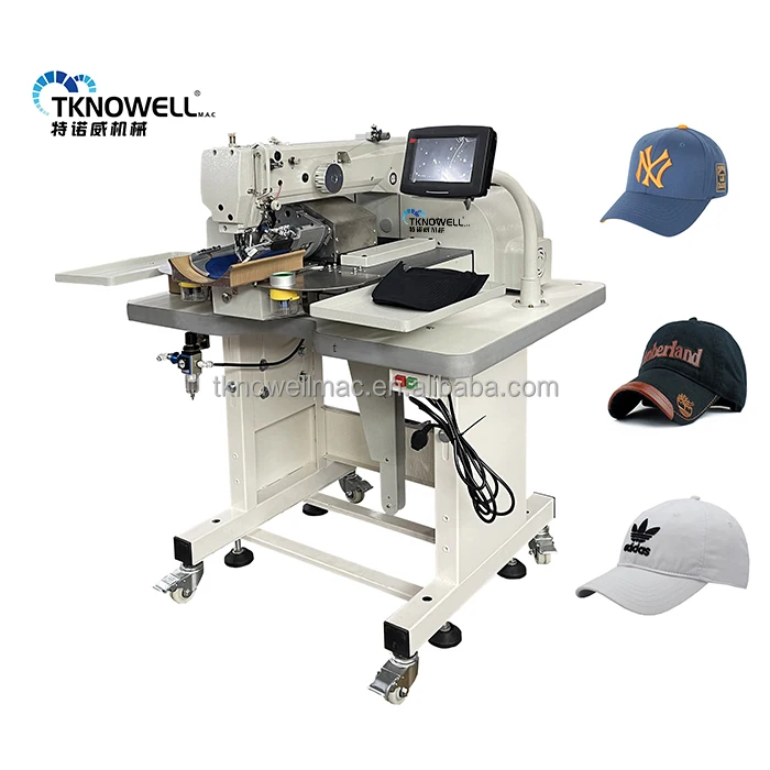 TKNOWELL Computerized Baseball Hat Brim Stitching Machine