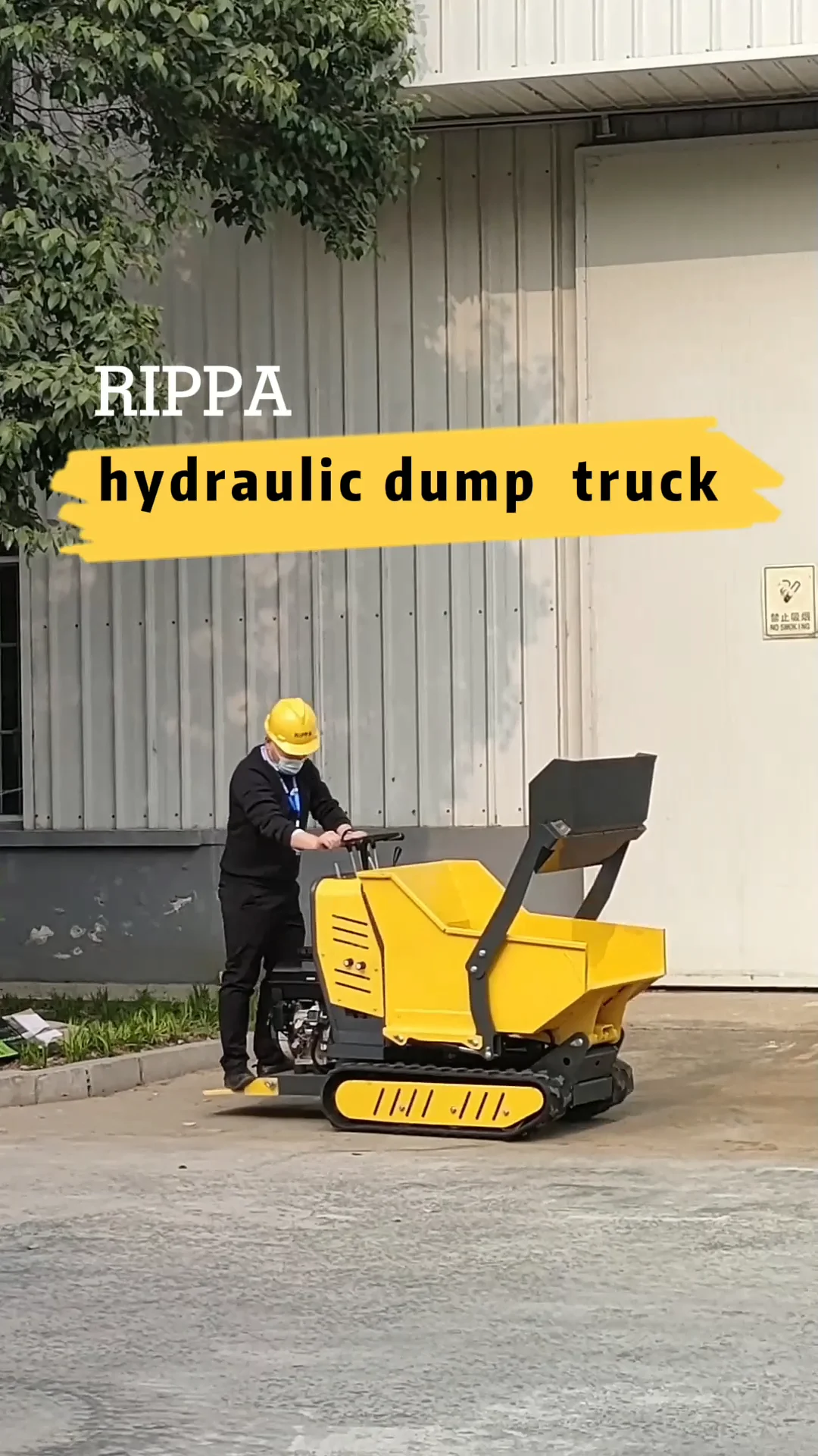 1ton Mini Transporter Dumpers Hydraulic Tracked Dumper Vehicle Mine ...