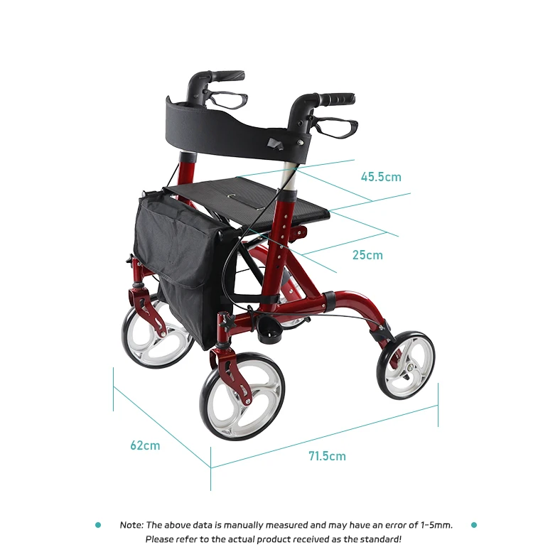 New Foldable Outdoor Rollator For Seniors With Backrest Ultra ...