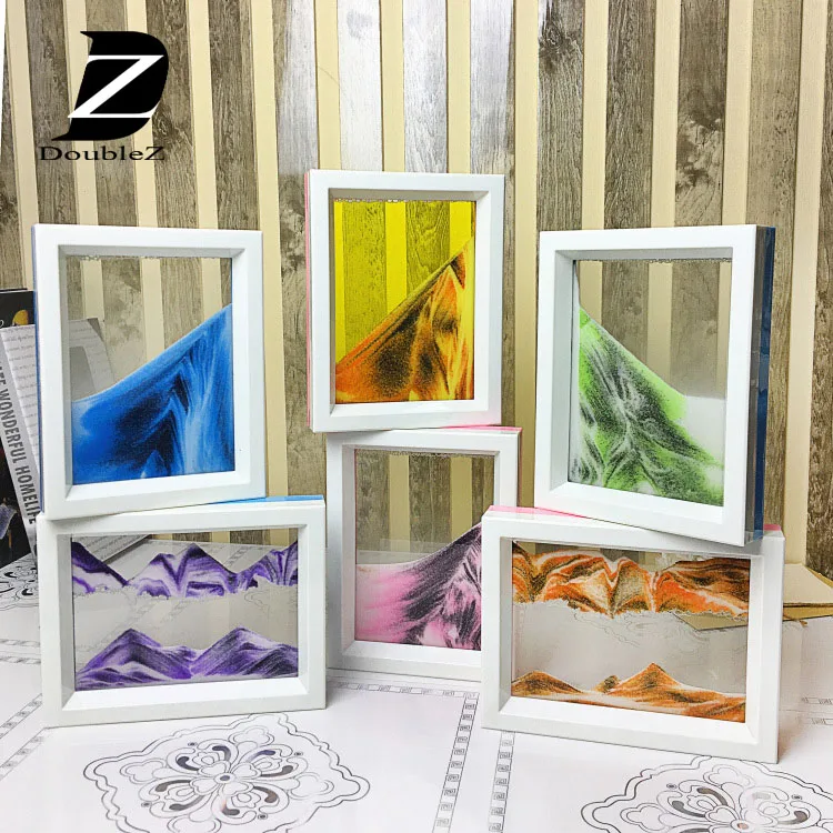 3d Hourglass Sandscape Flowing Sand Display For Home Office Decor - Buy ...