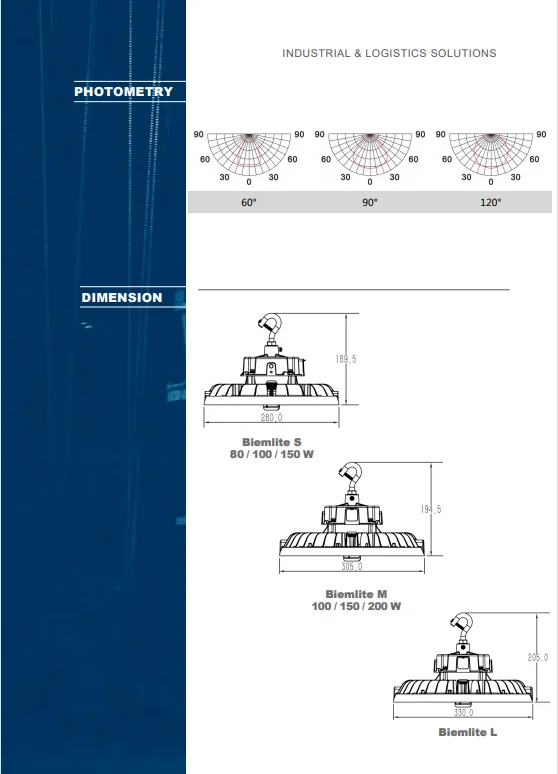 Black Adjustable Dimmable Linear Led High Bay Light With Motion Sensor ...