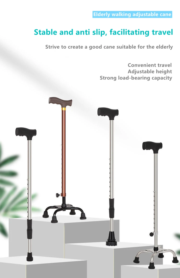 China Factory Lightweight Aluminum Alloy Walking Stick Adjustable ...
