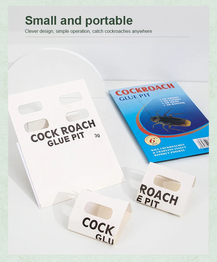 Household Cockroach Glue Paper Trap Sticky Glue Board Pest Control ...