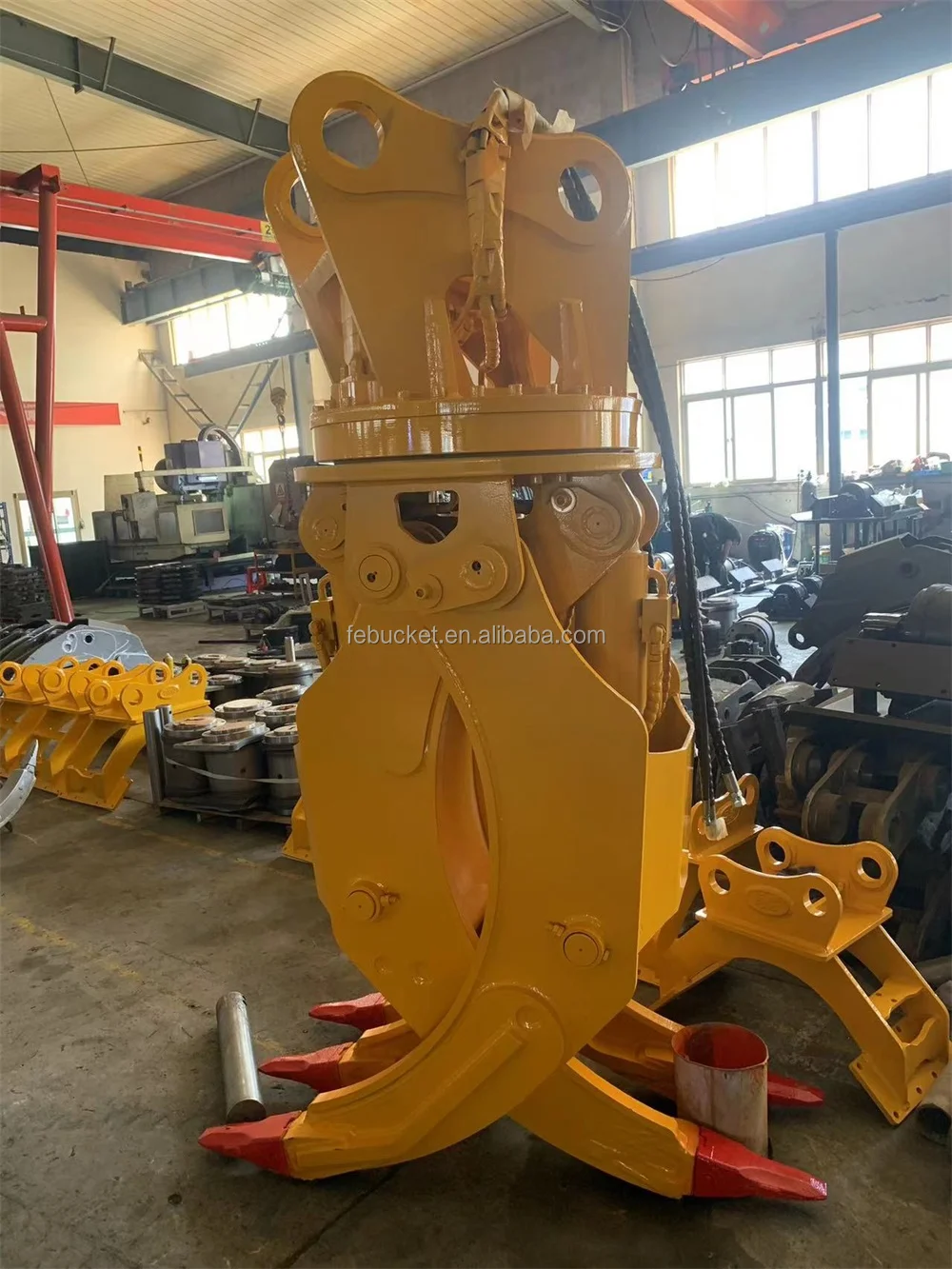 Xzfe Excavator Sorting Grab Hydraulic Rotating Grapple Reinforced Farm ...