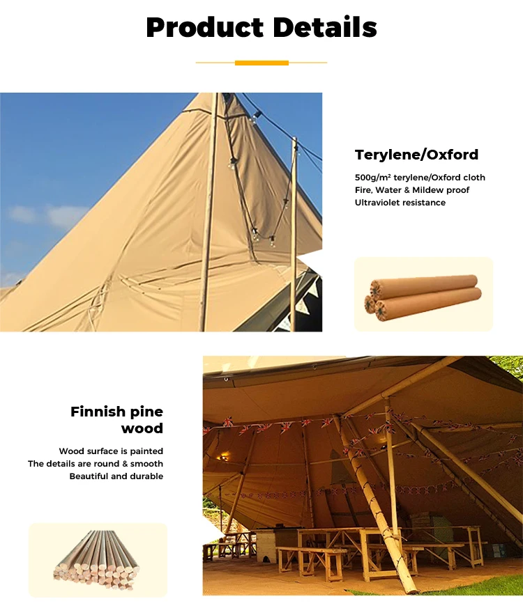 Luxury Safari Wooden Pole Tipi Tent Wedding Party for Outdoor| Alibaba.com