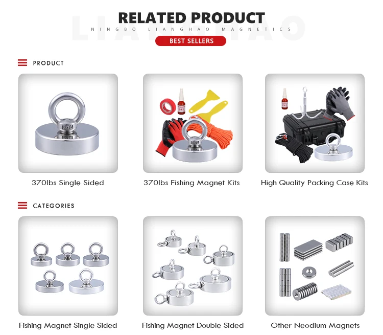 D75mm 550lb Pull Force Neodymium Underwater Retrieving Permanent ...