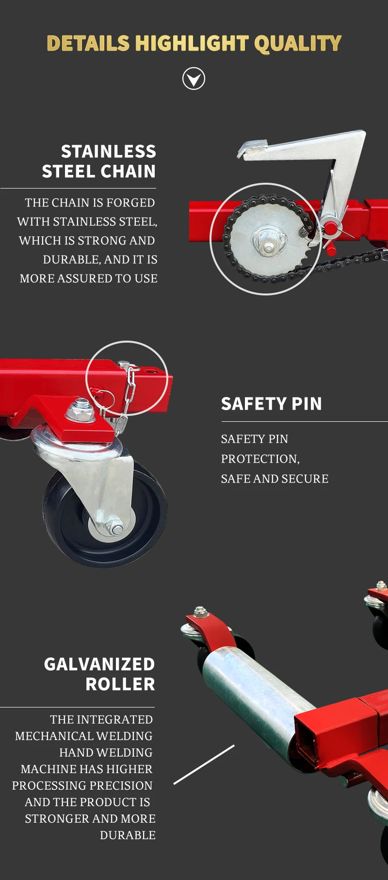 Ratcheting Foot Pedal Auto Repair Vehicle Positioning Jack Portable Car ...