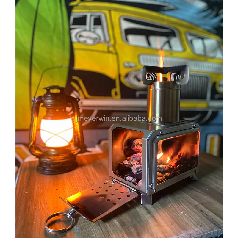 Detachable Rectangle Stainless Steel Outdoor Bonfire Stove Camping Fire ...