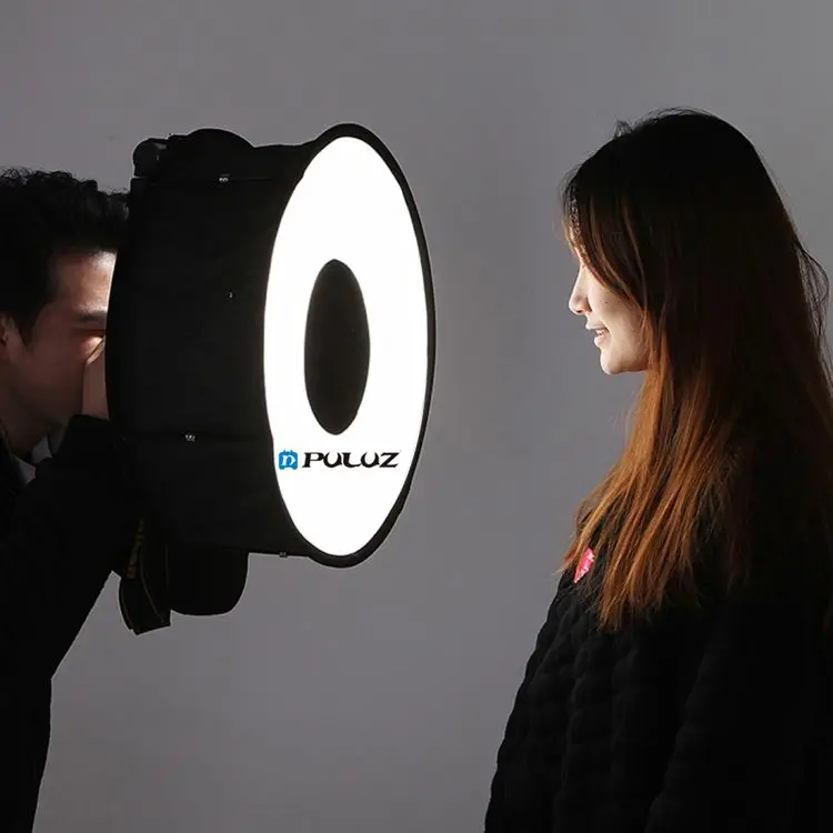 Puluz Soft Box 45cm Round Style Photo Softbox For Speedlite Flash Light ...