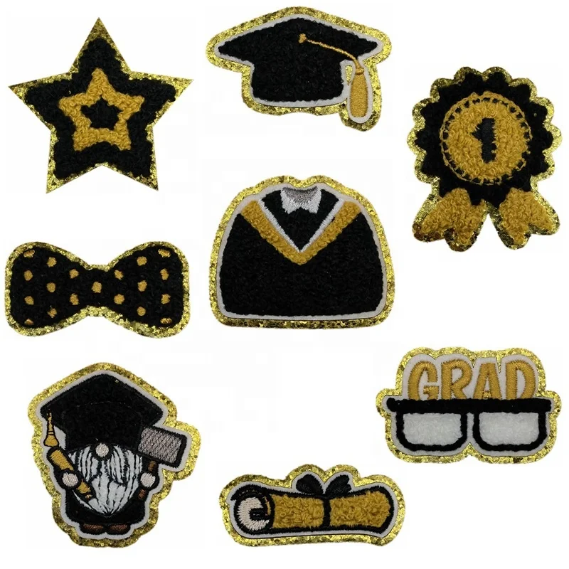 Uniform 2024 Graduates Iron On Chenille Small Embroidery Bachelor ...