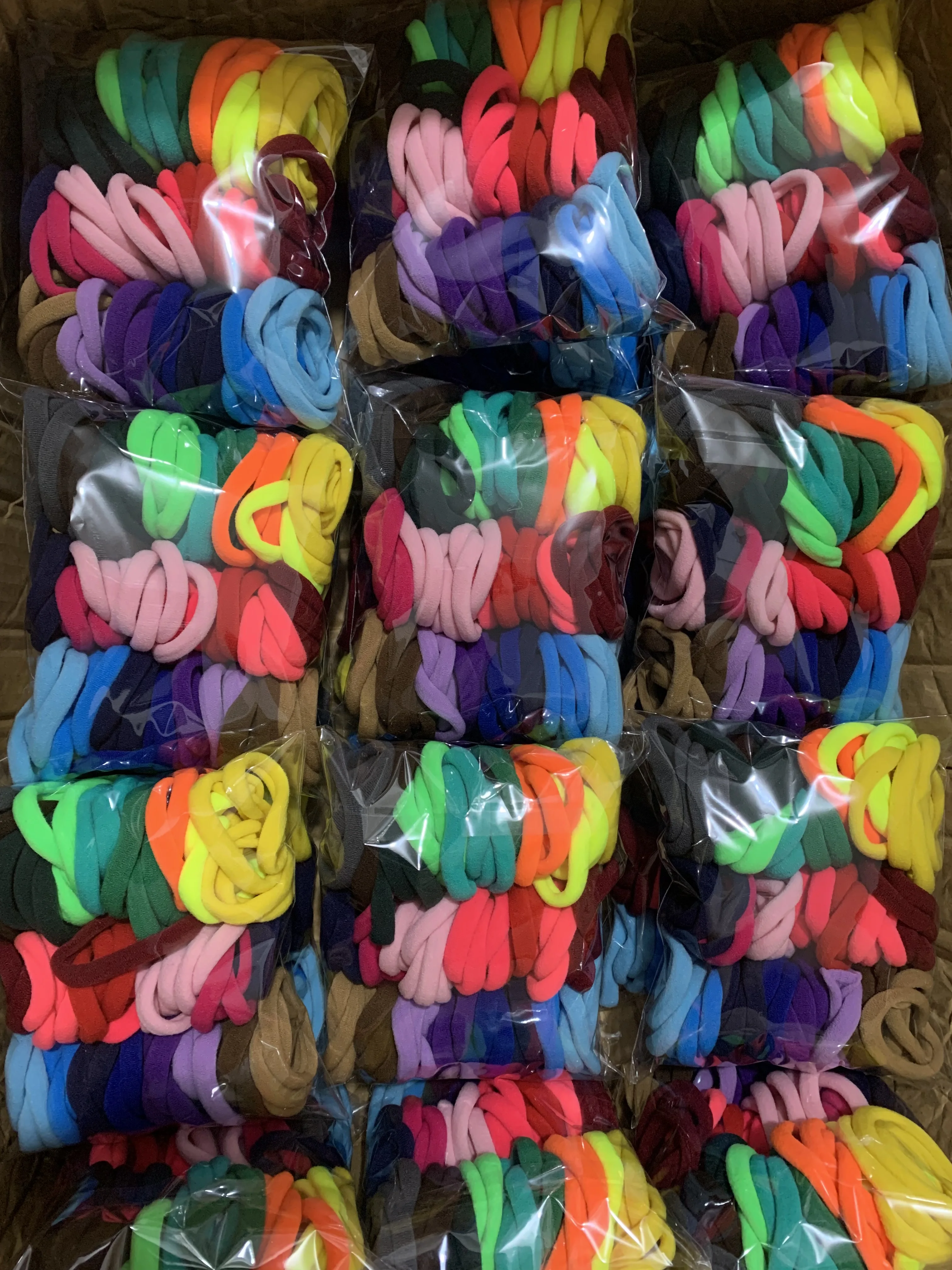 Wholesale Quality Colors Seamless Hair Ties Ladys Ponytail Holder ...