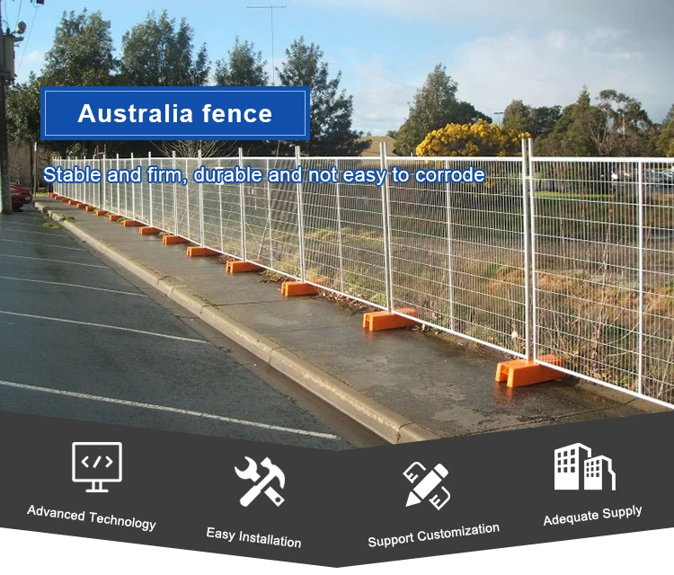 Construction Temp Fence Australia - Temporary Safety Wire Mesh Panel ...