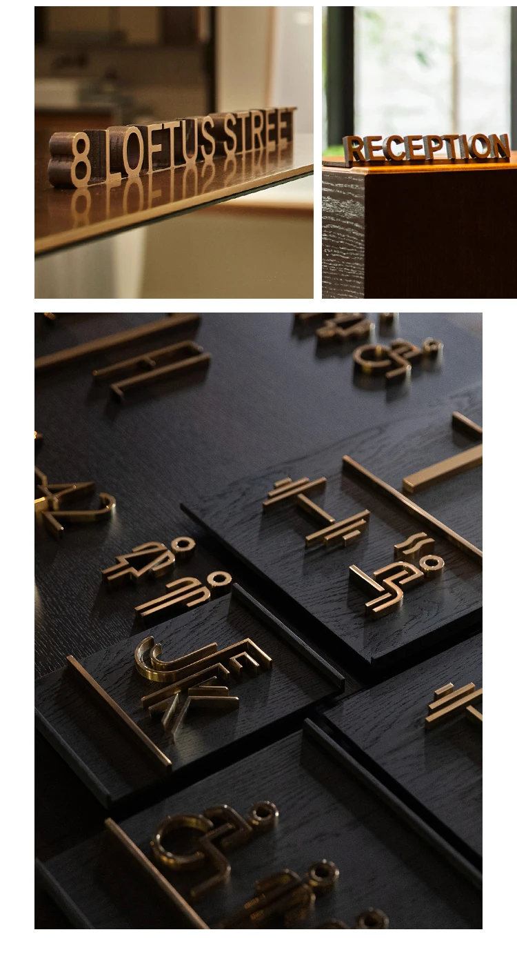 Custom Hotel Room Door Number Sign Electronic Doorplate Apartment ...