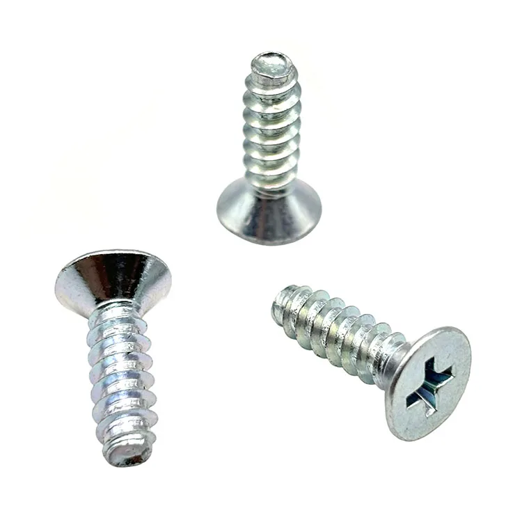 304 Stainless Steel Cross Groove Countersunk Head Flat Tail Thread ...