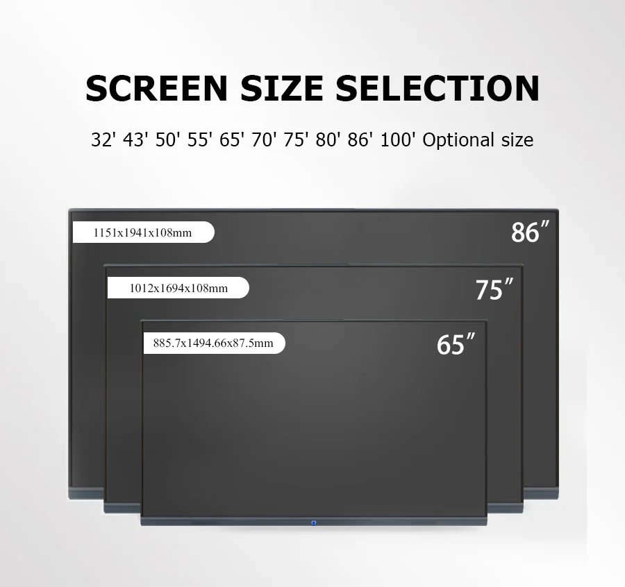 75 Inch Interactive Whiteboard Smart Board Touch Screen Monitor Factory ...