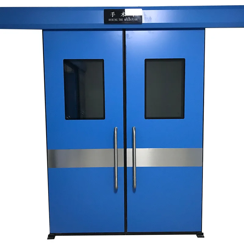 Modern Double Automatic Sliding Steel Stainless Steel Hpl Hospital Door ...