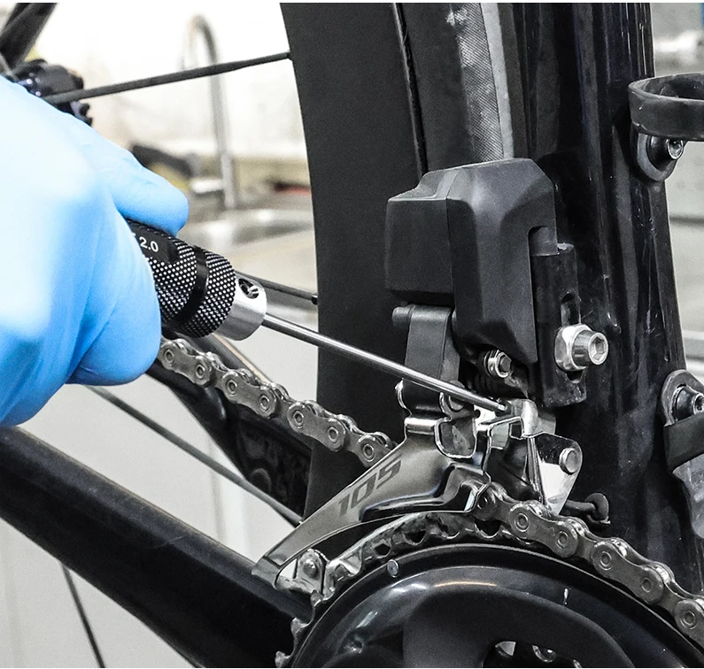 LEBYCLE Bike Precision Hexagonal Screwdriver Speed Steel Hex Driver Wrench Screwdriver 1.5mm 2mm ...