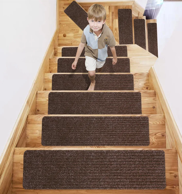 New Pattern Non-slip Carpet Stair Tread Rugs Self Adhesive Anti Slip ...