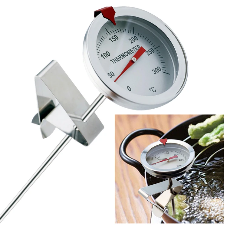 Stainless Steel 2inch Large Dial Analog Bimetal 6inch Long Probe Meat ...