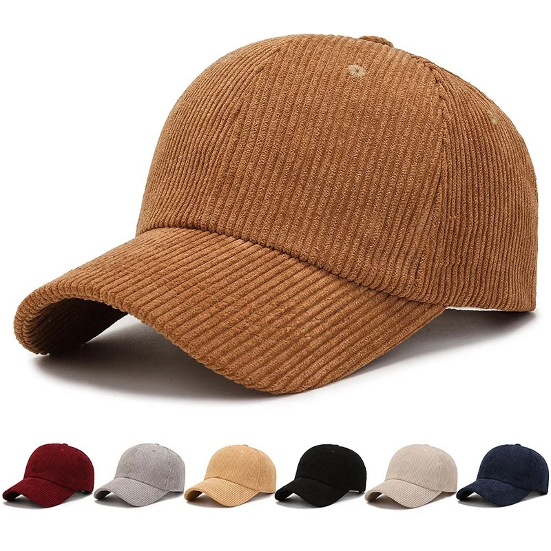 Shop Our Unisex Corduroy Caps - Warm, Stylish, and Customizable