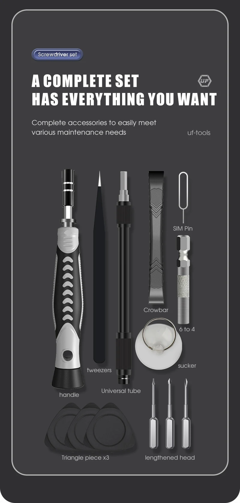 2024 New Precision Screwdriver Set 130 In 1 Electronics Tool Kit With ...