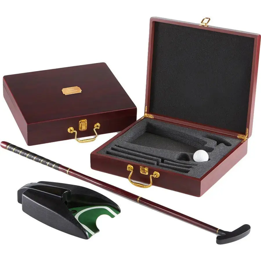 High Quality Executive Office Wood Golf Putter Set Golf Training Kit ...