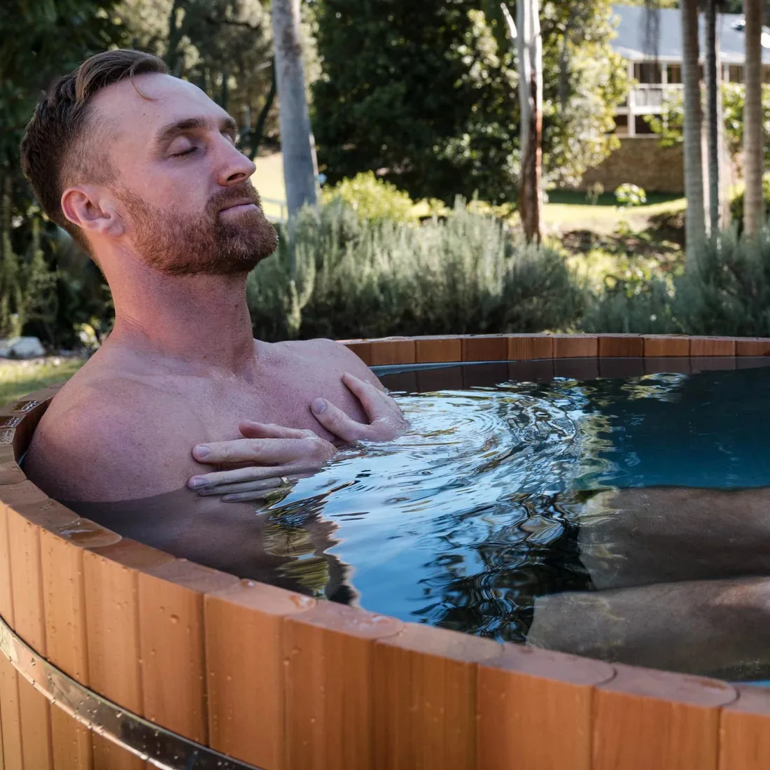 Large Cold Tub Ice Bath Tub With Stainless Steel Liner For Muscle ...