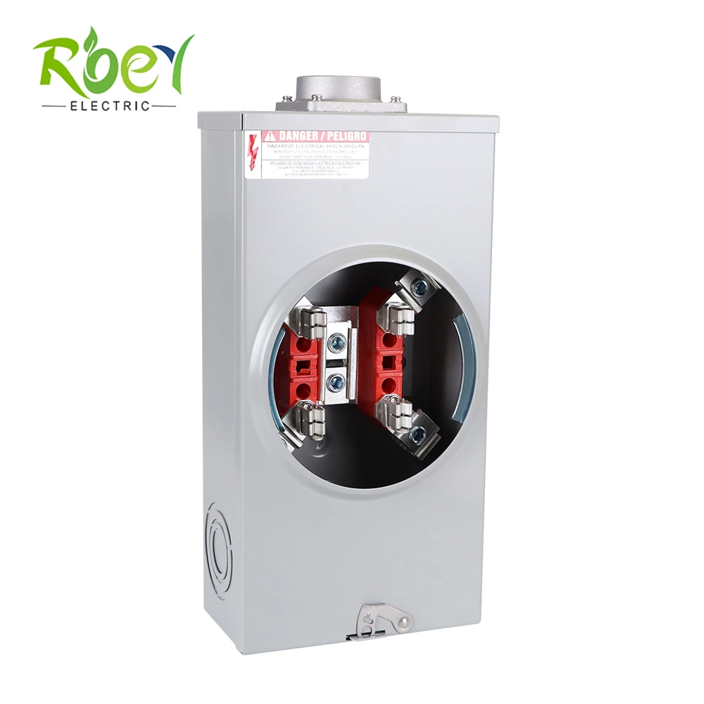 200A 4 Jaws Energy Meter Socket/Electric Square Meter Socket Base ...