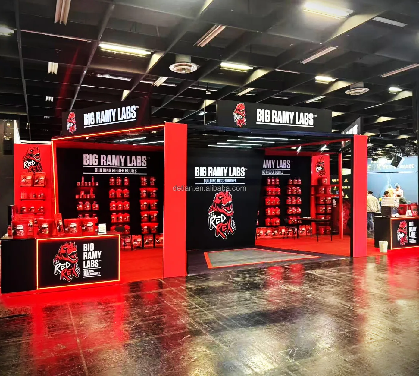 Customizable Portable Modular LED Aluminum Trade Show Booth with Dye ...