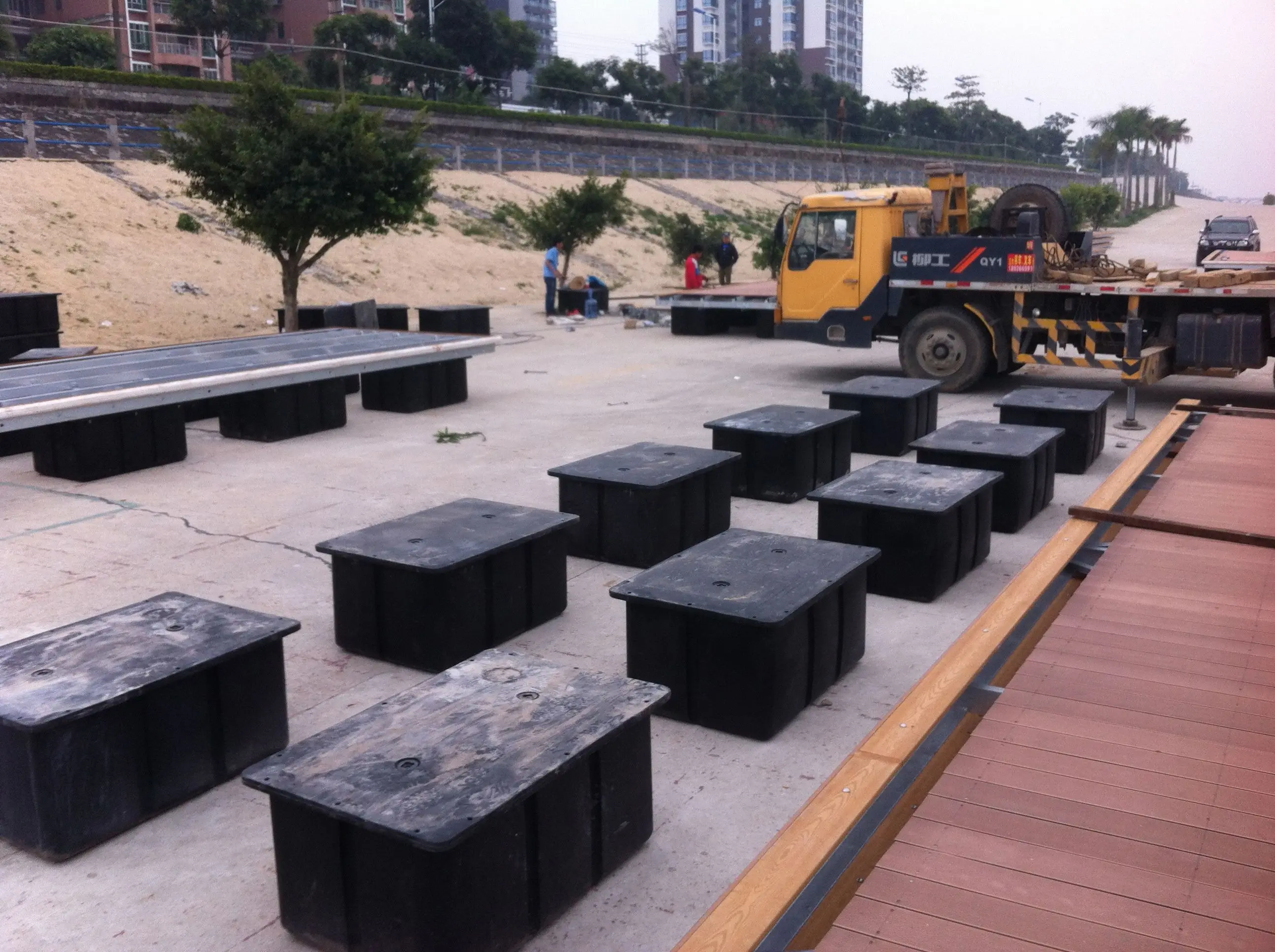 Pantoon Floating Pontoon Cube With Eps Foam In Lldpe Material Used In ...