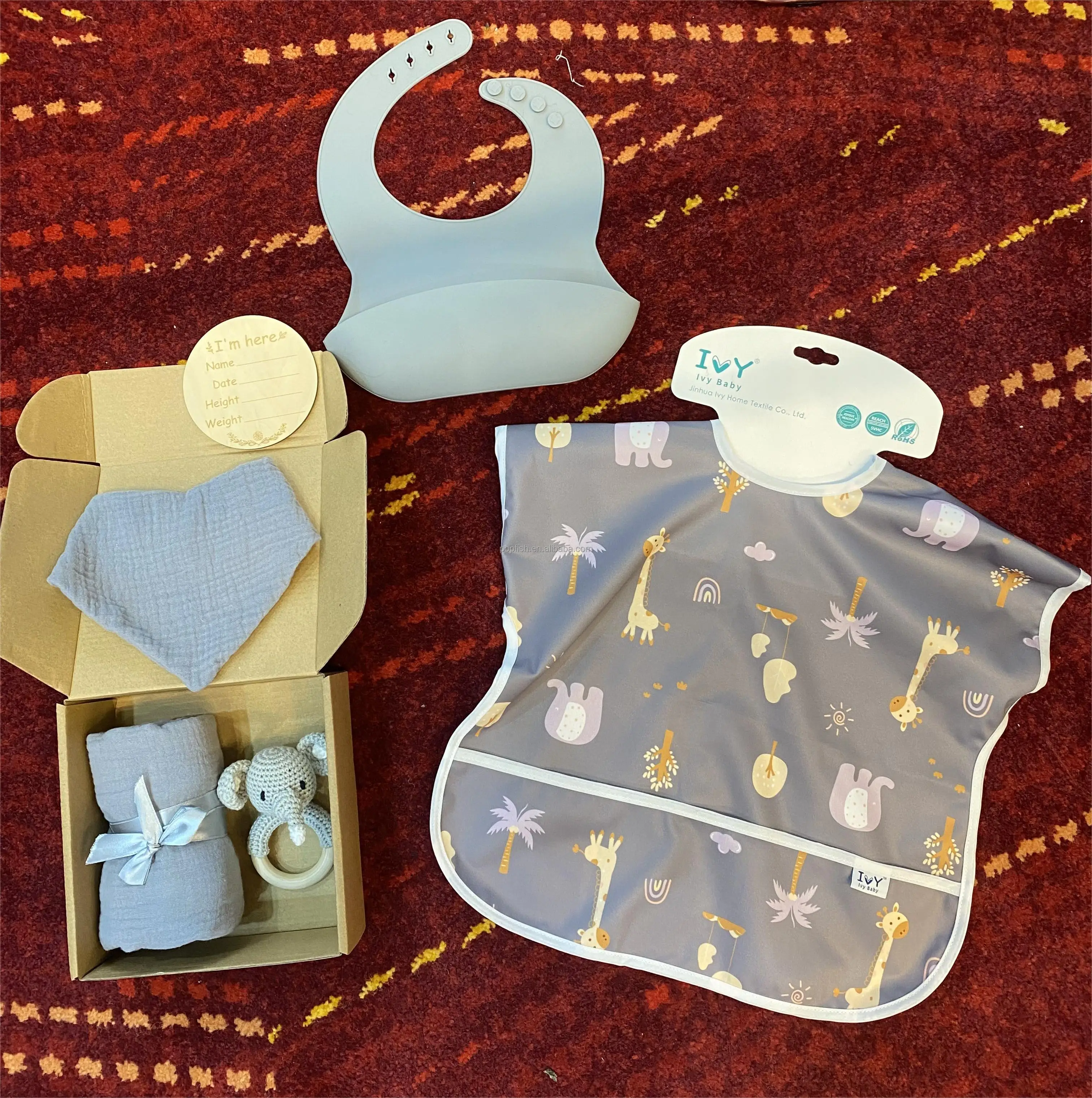 Customization Newborn Baby Gift Set - Logo & Color Toy