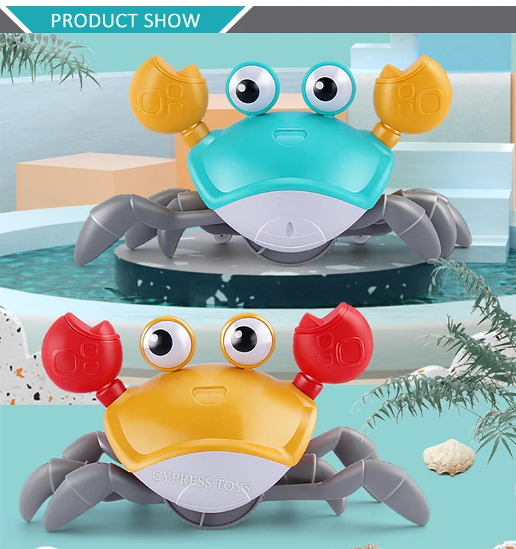 Hot Sale Juguetes Crawling Crab Toys Automatically Avoid Obstacles ...