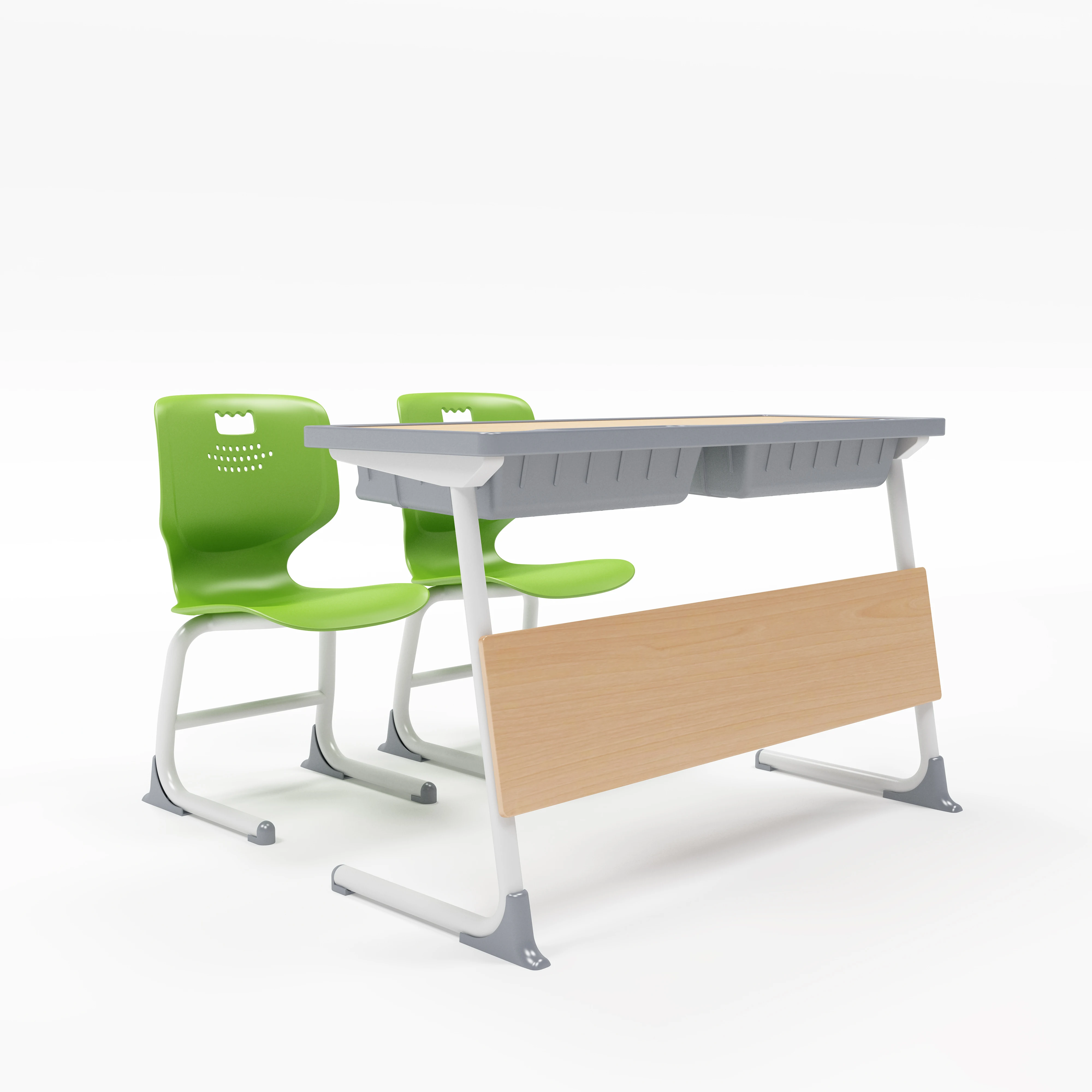 Primary School Classroom Student Desks Double Seat Desks and School ...