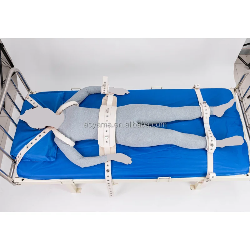 6 Point Full Body Shackles Bondage with Magnetic Lock Hand Ankle Cuffs ...