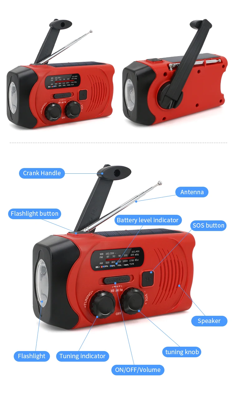 Rechargeable Pocket Micro Dynamo Solar Crank Power Usb Charger ...