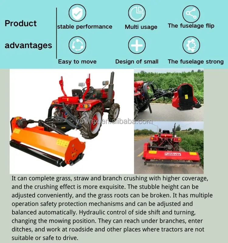 Flail Mower Hammer Blade Flail Mower Tree Branch Shredder - Buy Flail ...