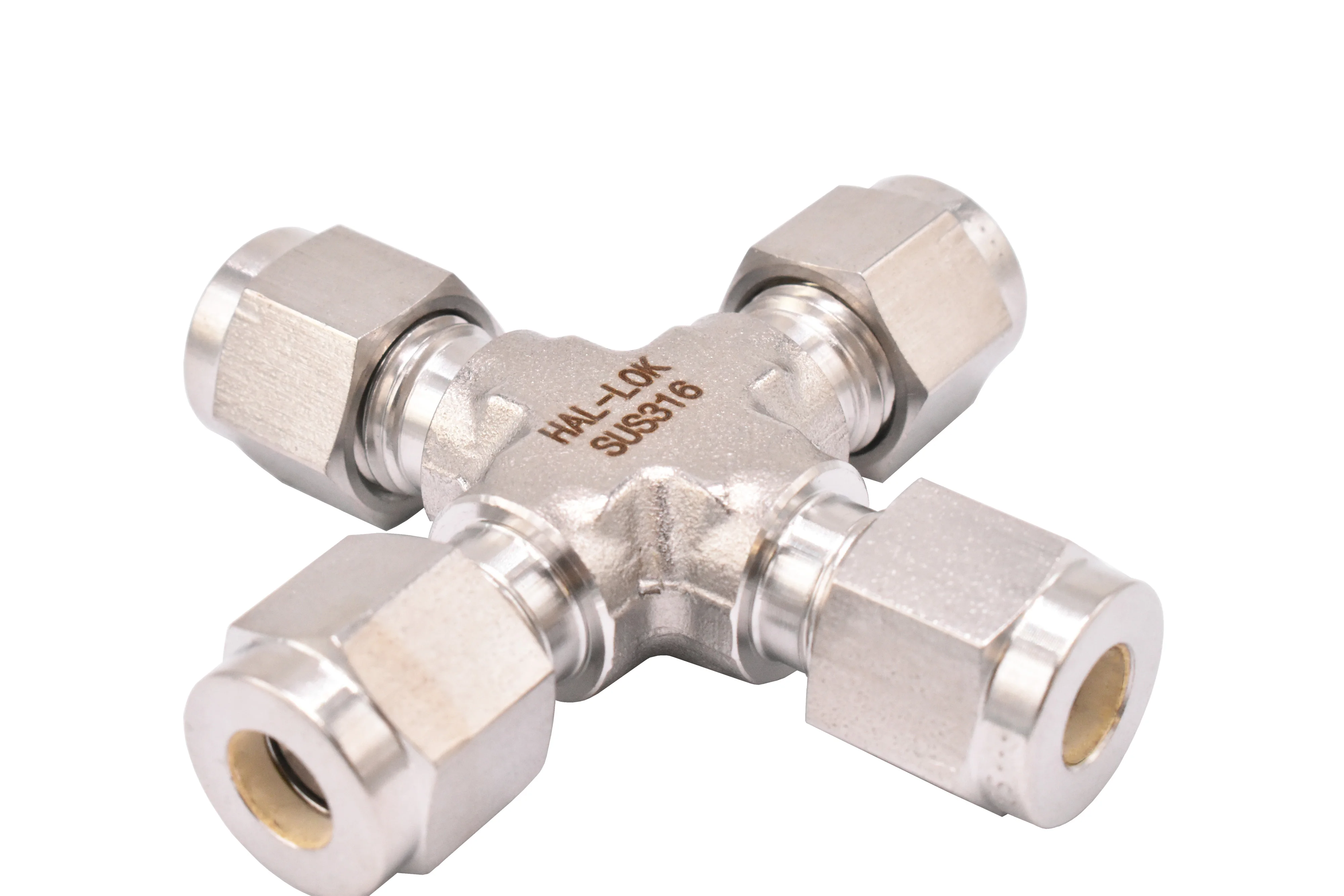 Swagelok Type Stainless Steel Tube Fitting Union Cross