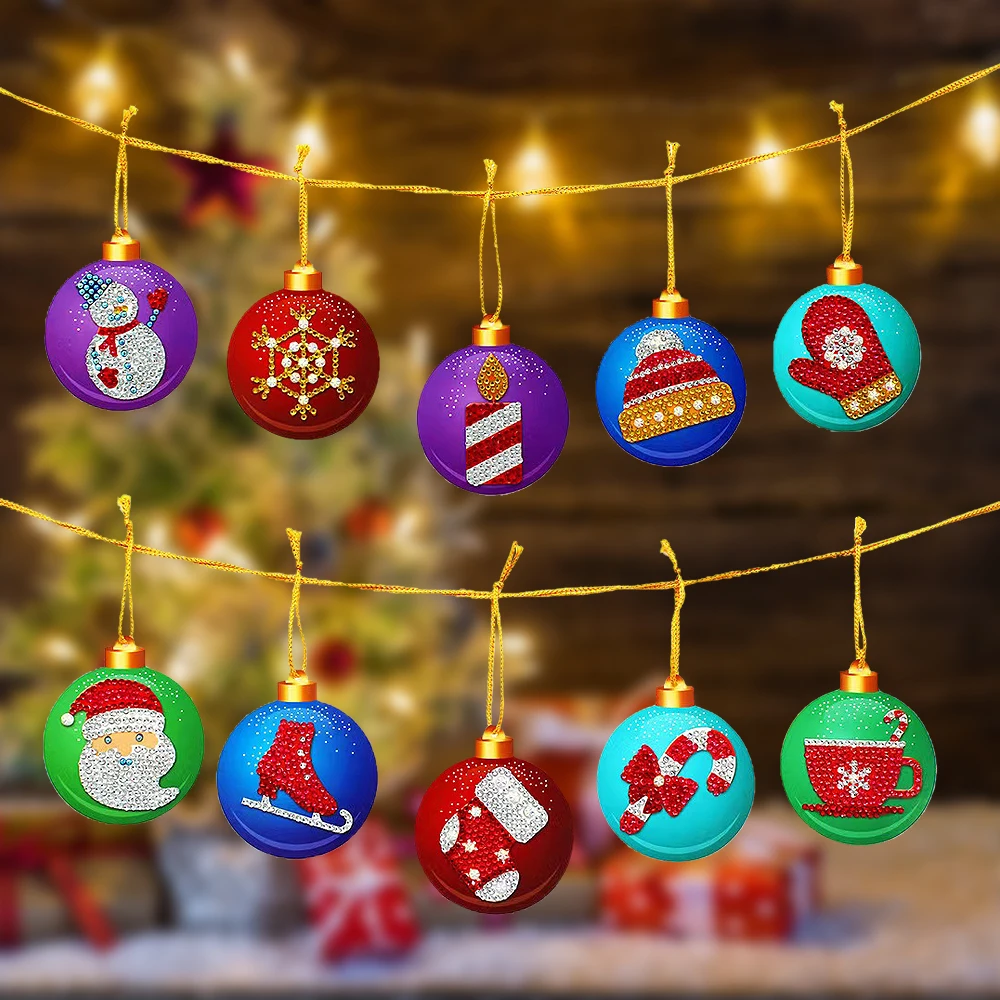 New Christmas Pendant Diy Diamond Painting Decoration Ornament Card ...